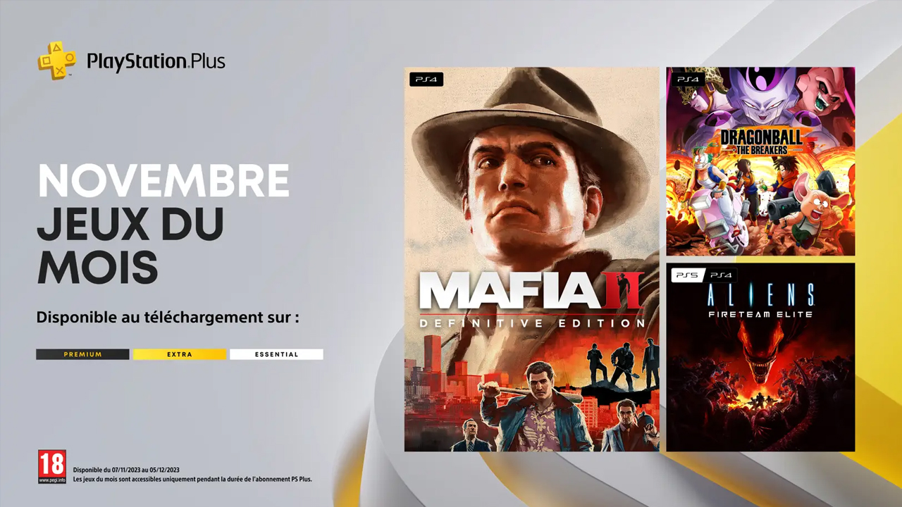 PlayStation Plus : les jeux offerts de novembre 2023 - ActuGeekGaming
